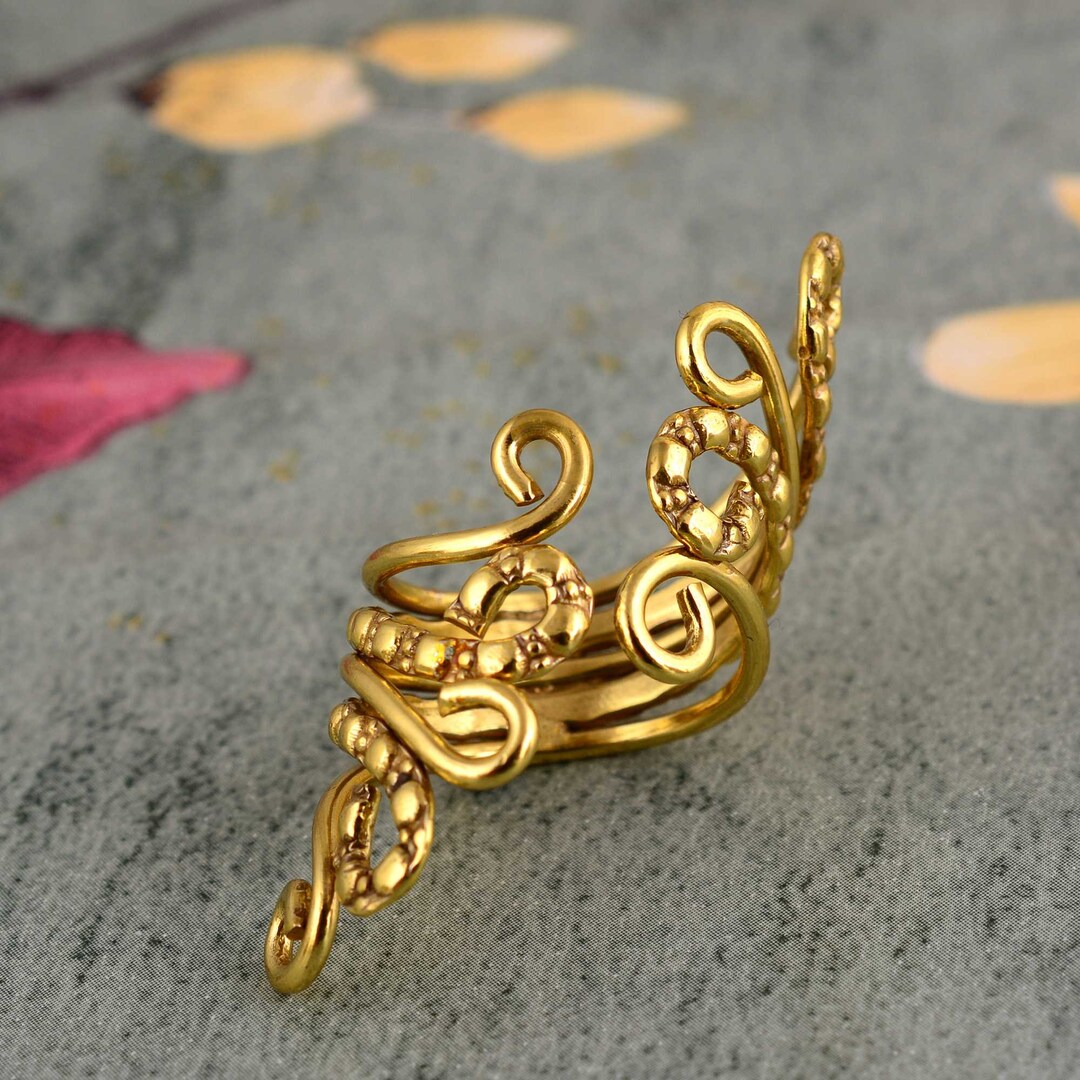 Arthritis Ring, EDS Finger Splint Ring, 18k Gold Plated Arthritis Ring ...