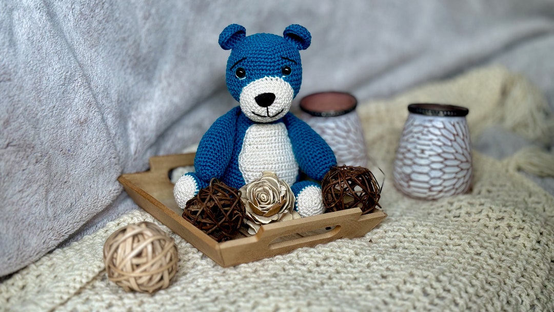Blue the Bear Crochetpattern - Etsy