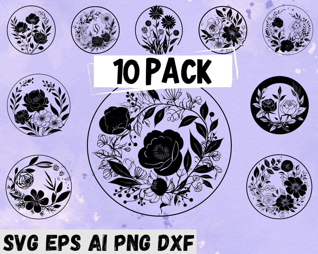 Blume SVG Blumenstrauß SVG Blume SVG Bundle Clipart - Etsy.de