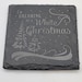 Engraved Slate Coasters - Set of 6 Christmas Themed Coasters - Set #3 ...