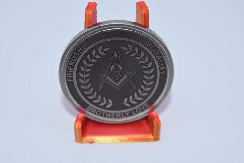 Masonic Challenge Coin - Double-sided Stainless Steel Engraved ...