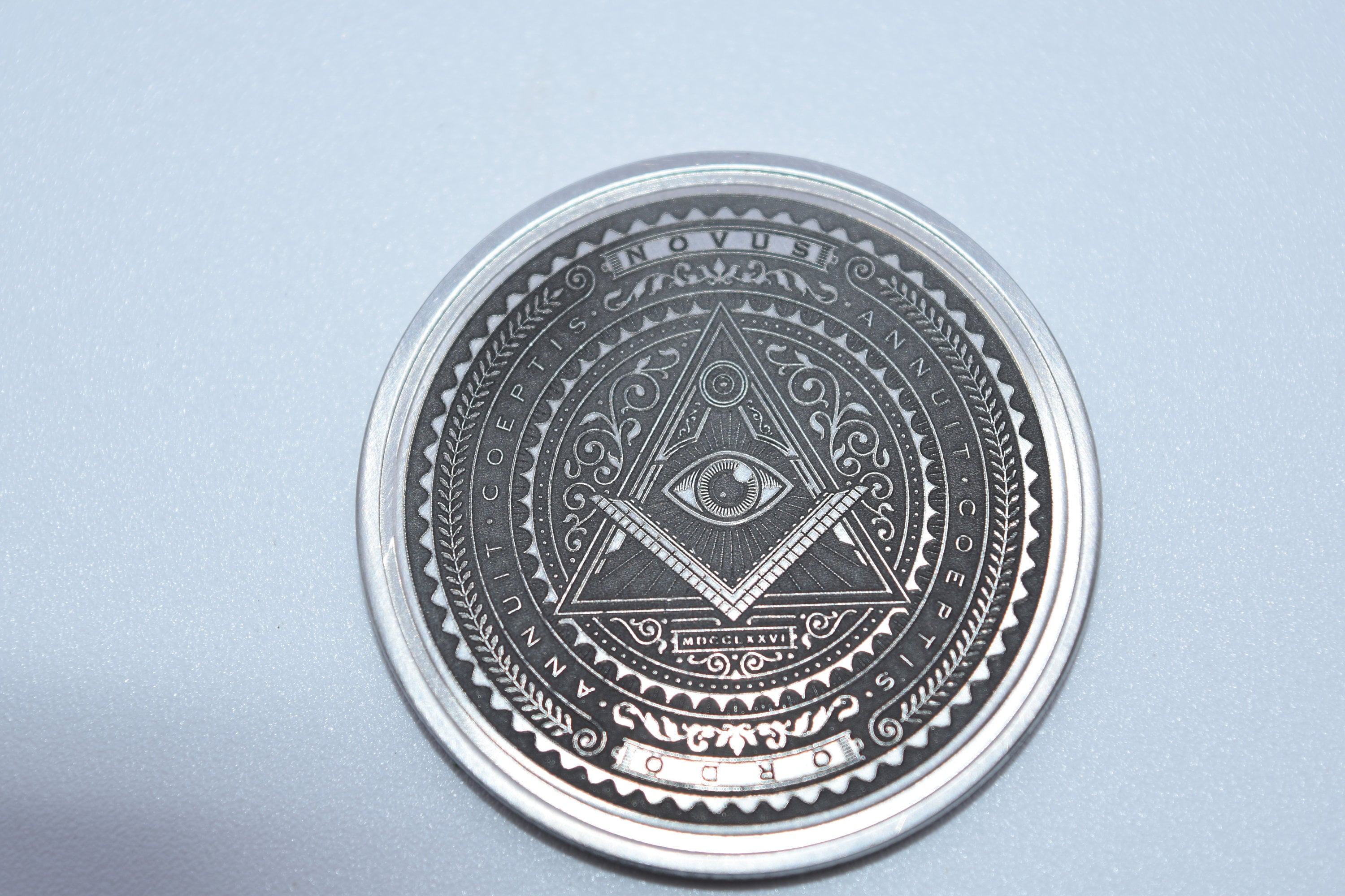 Masonic Challenge Coin 2 - Double-sided Stainless Steel Engraved ...