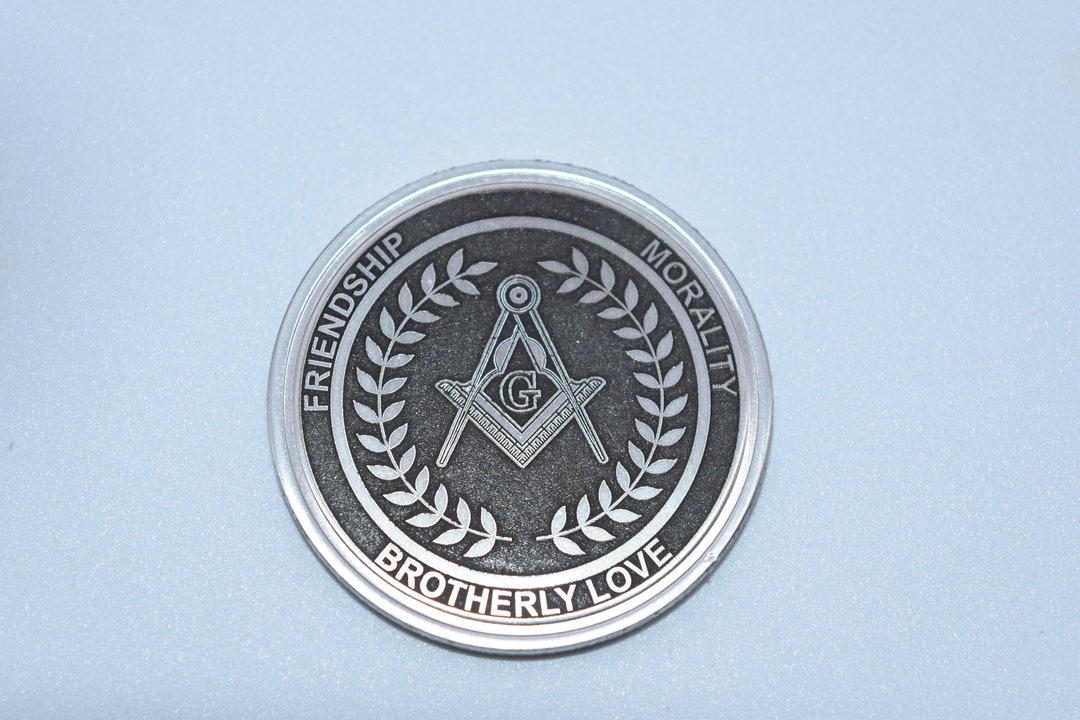 Masonic Challenge Coin 2 - Double-sided Stainless Steel Engraved ...