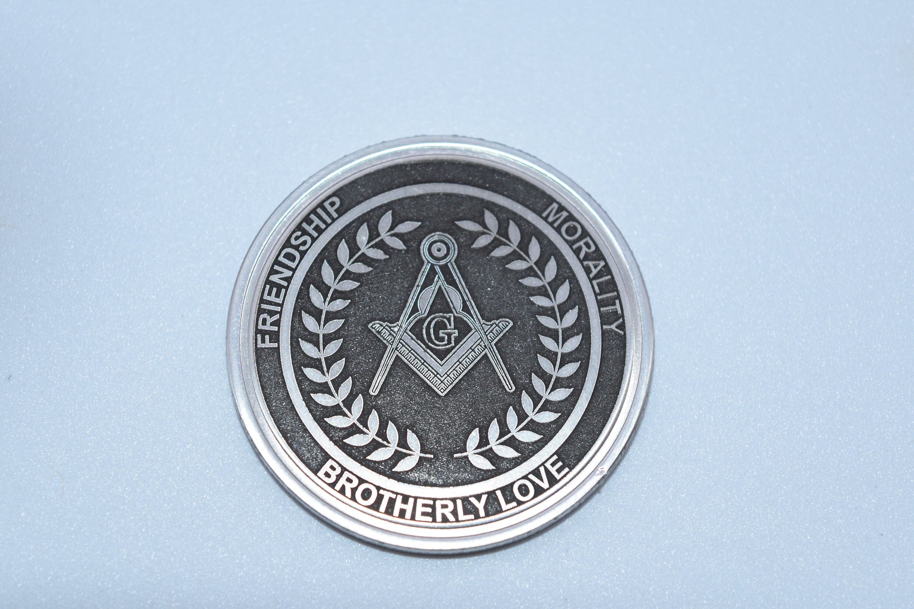 Masonic Challenge Coin - Double-sided Stainless Steel Engraved ...