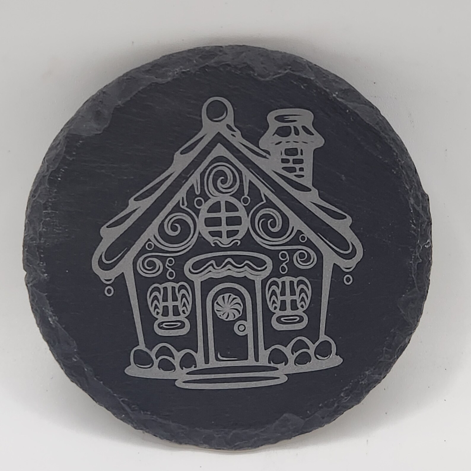 Engraved Slate Coasters - Set of 6 Christmas Themed Coasters - Set #1 ...