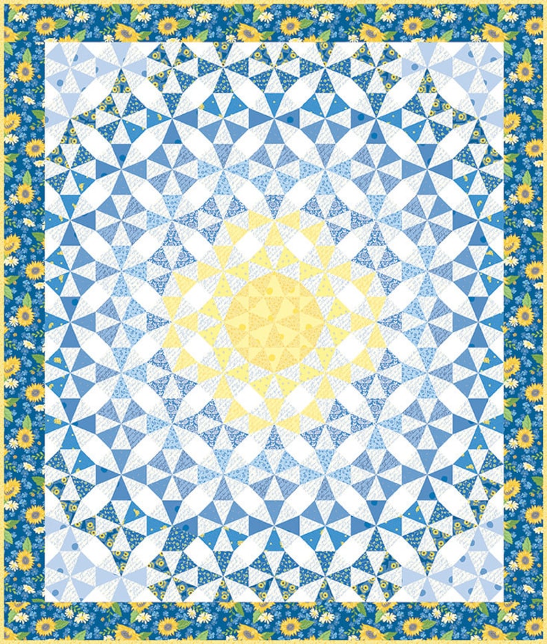 Big Sky Quilt Pattern- 53” X 63” - Designed by Jillily Studio - Etsy