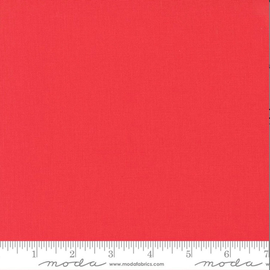 Bella Solids- Geranium- 9900 258- Solid Color Fabric- Moda Fabrics - Etsy