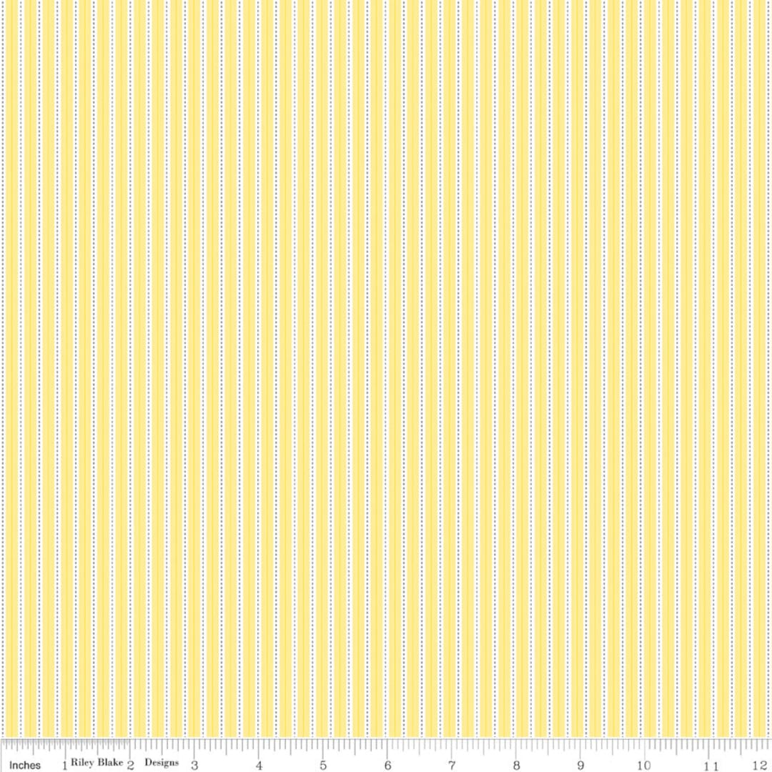Orchard- Stripes- Lemon- Riley Blake Designs by Jill Finley - Etsy