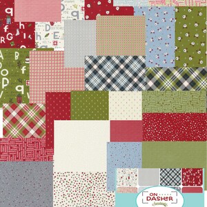 On Dasher Layer Cake Pre Cut Fabric 55660 LC 42 Pieces Moda Fabrics by ...