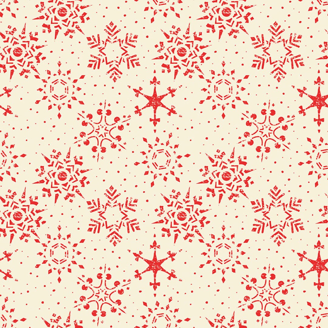 Adel in Winter- Snowflakes Cream- Riley Blake Designs - Etsy