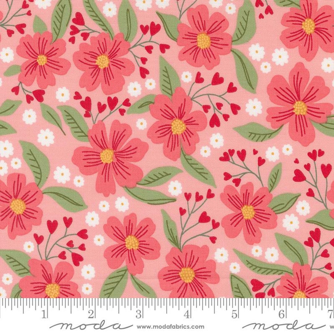 Love Blooms- Love in Bloom- Blush- 5220 14- Moda Fabrics by Lella ...