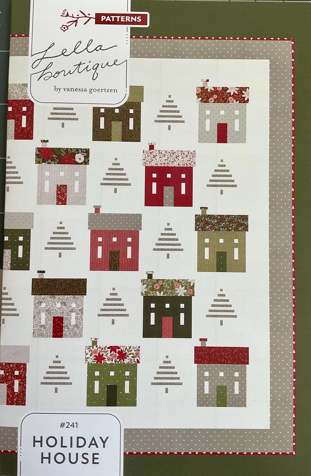 Holiday House- Quilt Pattern- LB 241- Finished Quilt Size 71” X 82 1/4 ...