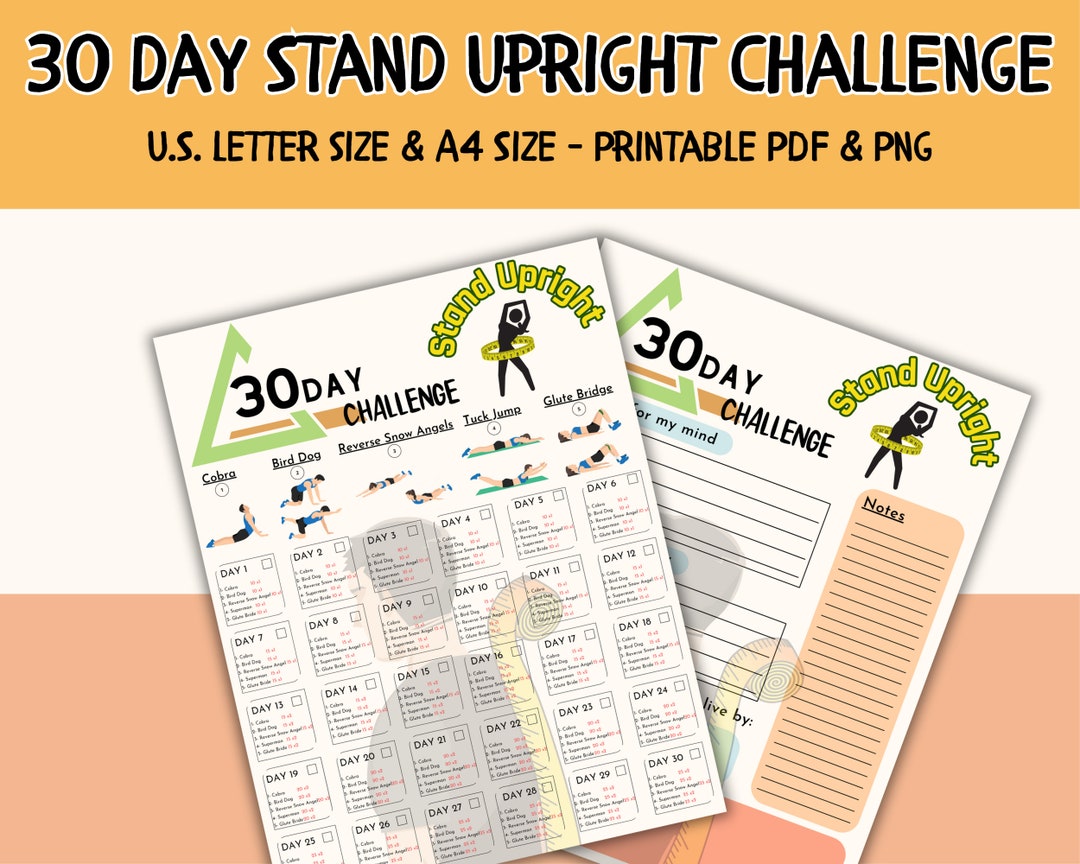 30 Day Stand Upright Challenge | Back Side Workout Digital | Stay ...