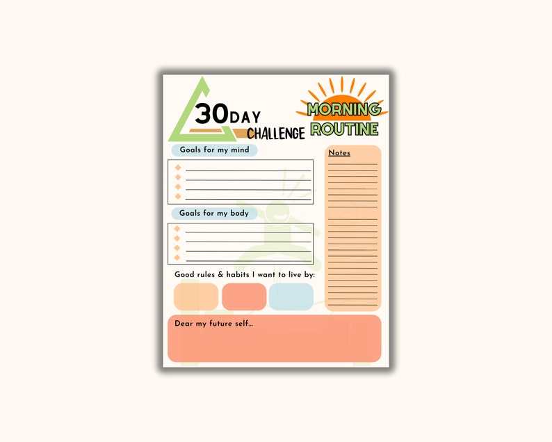 30 Day Morning Routine Challenge | Stretch Workout Digital | Morning ...