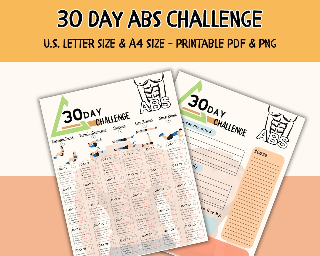 30 Day ABS Workout Challenge | Belly Workout Digital | Flat Abs ...