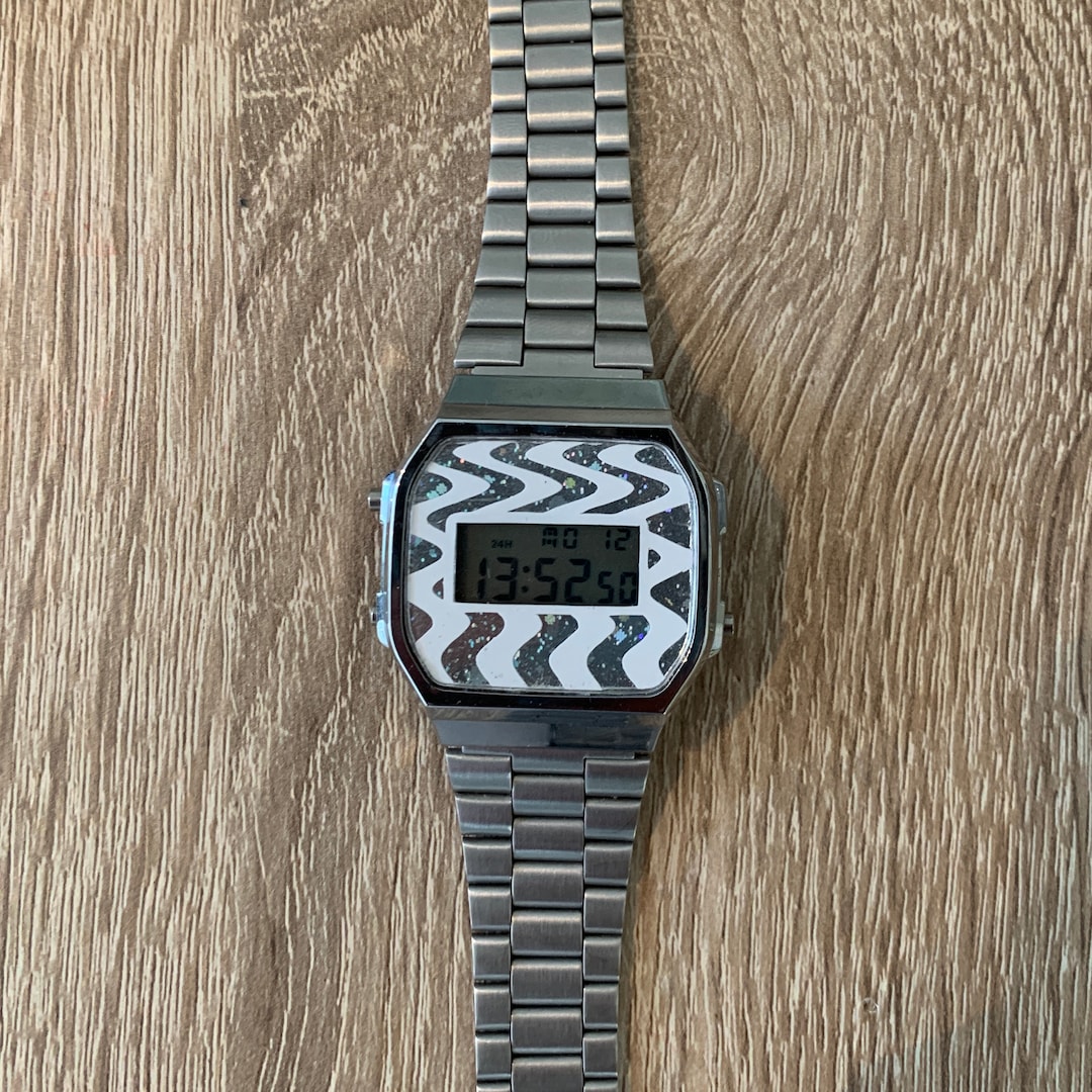 Casio A168 - Custom Dial: Warp (holographic Pokemon Card/white) - Etsy