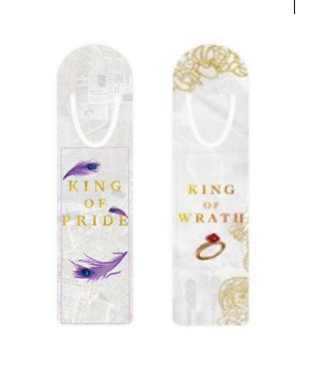 King of Wrath and King of Pride Bookmarks Combo Deal - Etsy