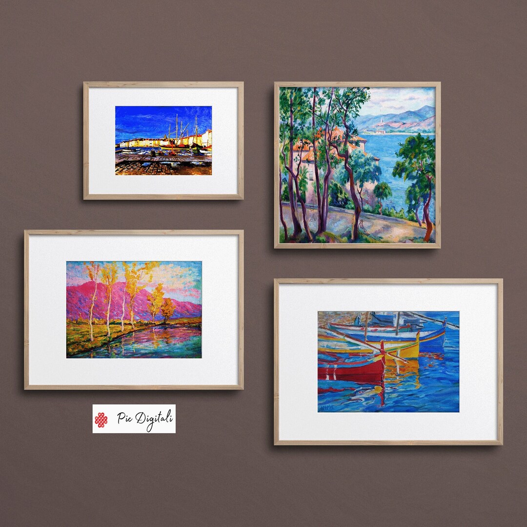 Gallery Wall Set of 4, Fauvism Gallery Wall Art Set, Set of 4 Gallery ...