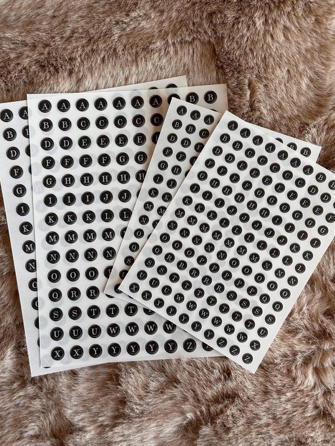Typewriter Keycap Alphabet Letters Sticker Sheet || for Planners ...