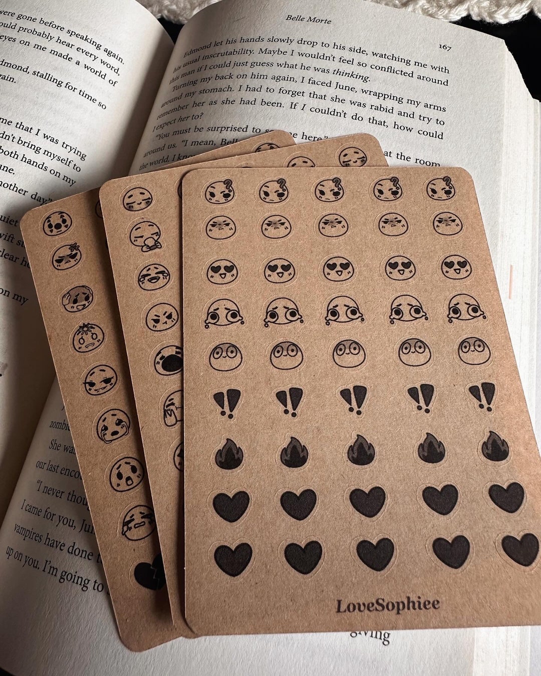Emoji Reaction Stickers for Book Annotating, Bullet Journaling and ...