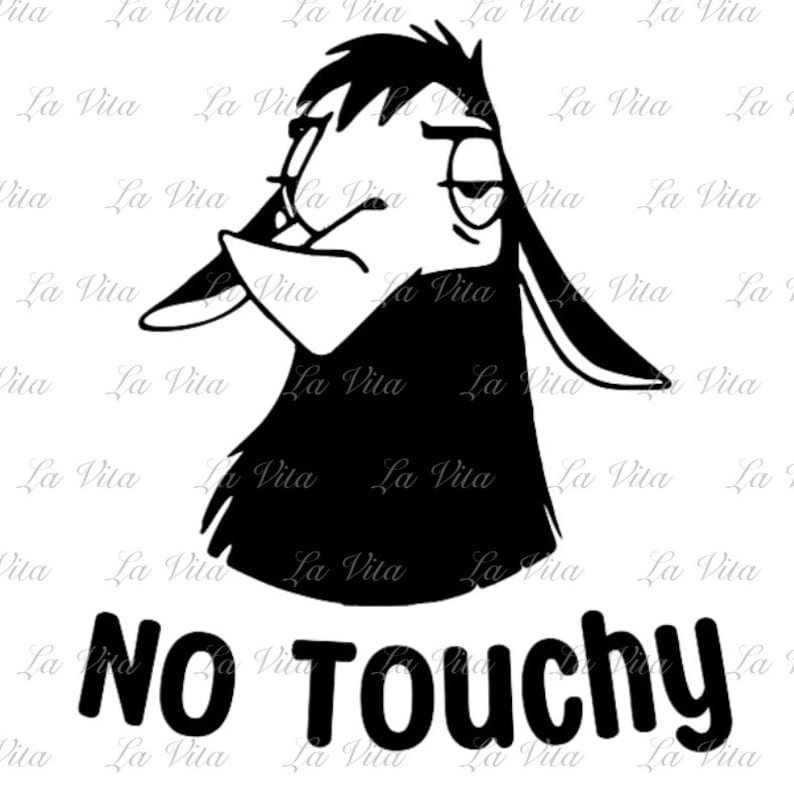 No Touchy Emperor's New Groove SVG PNG - Etsy
