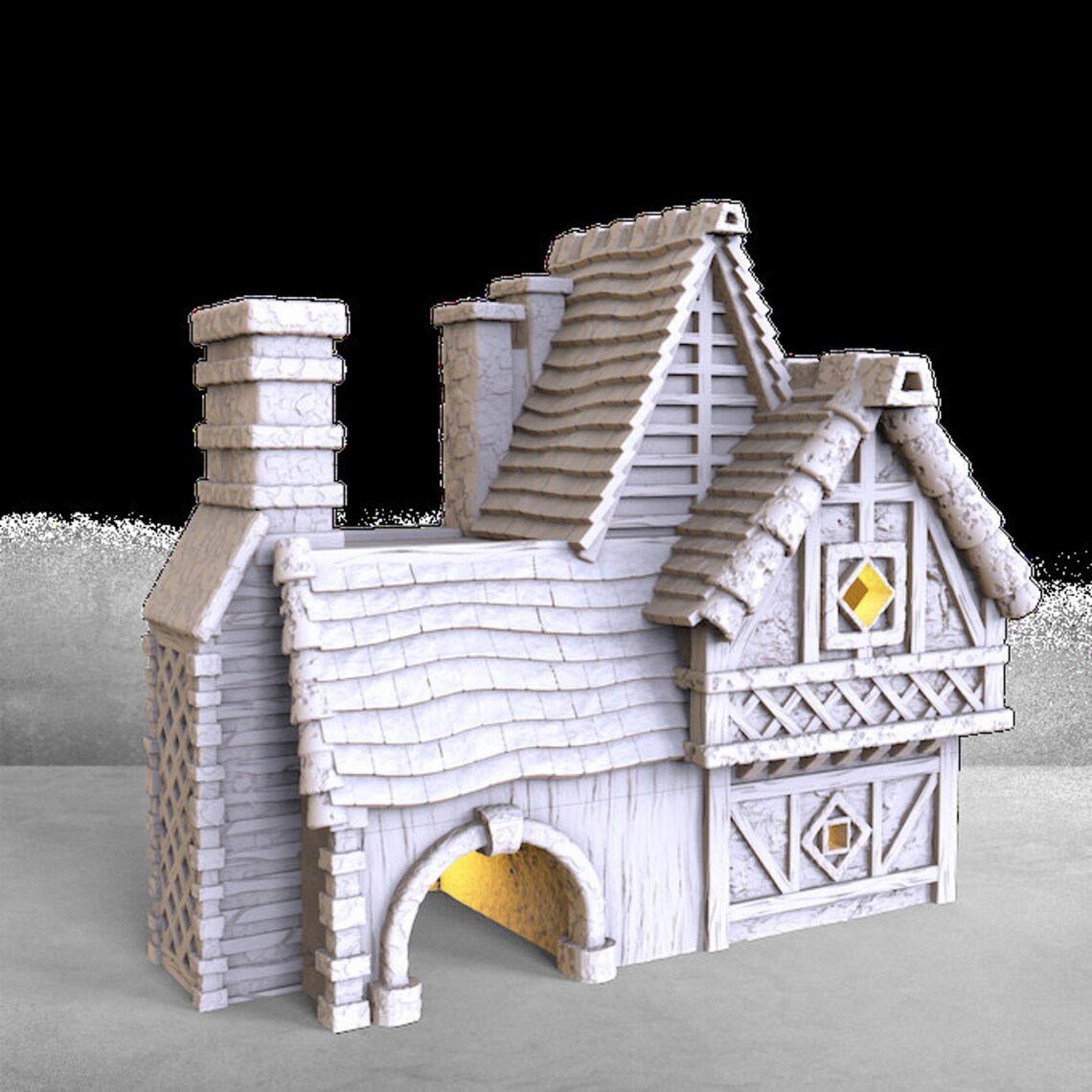 Tabletop RPG Terrain - Middle Ages Townhouse - Dungeons and Dragons ...