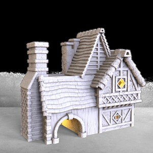Tabletop RPG Terrain - Middle Ages Townhouse - Dungeons and Dragons ...