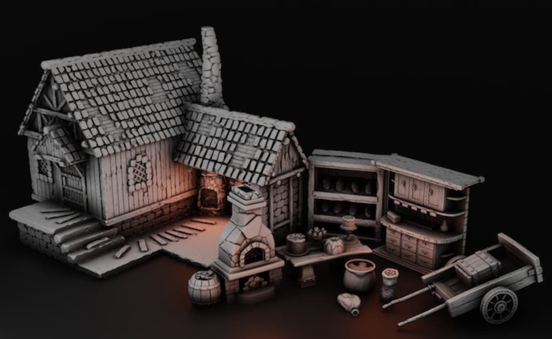 Tabletop RPG Terrain - Town Shop Bundle - Magic Shop - Dungeons and ...
