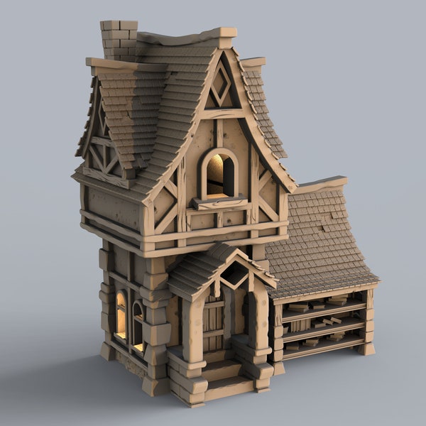 Tabletop RPG Terrain Wild West Train Station Dungeons and Dragons ...