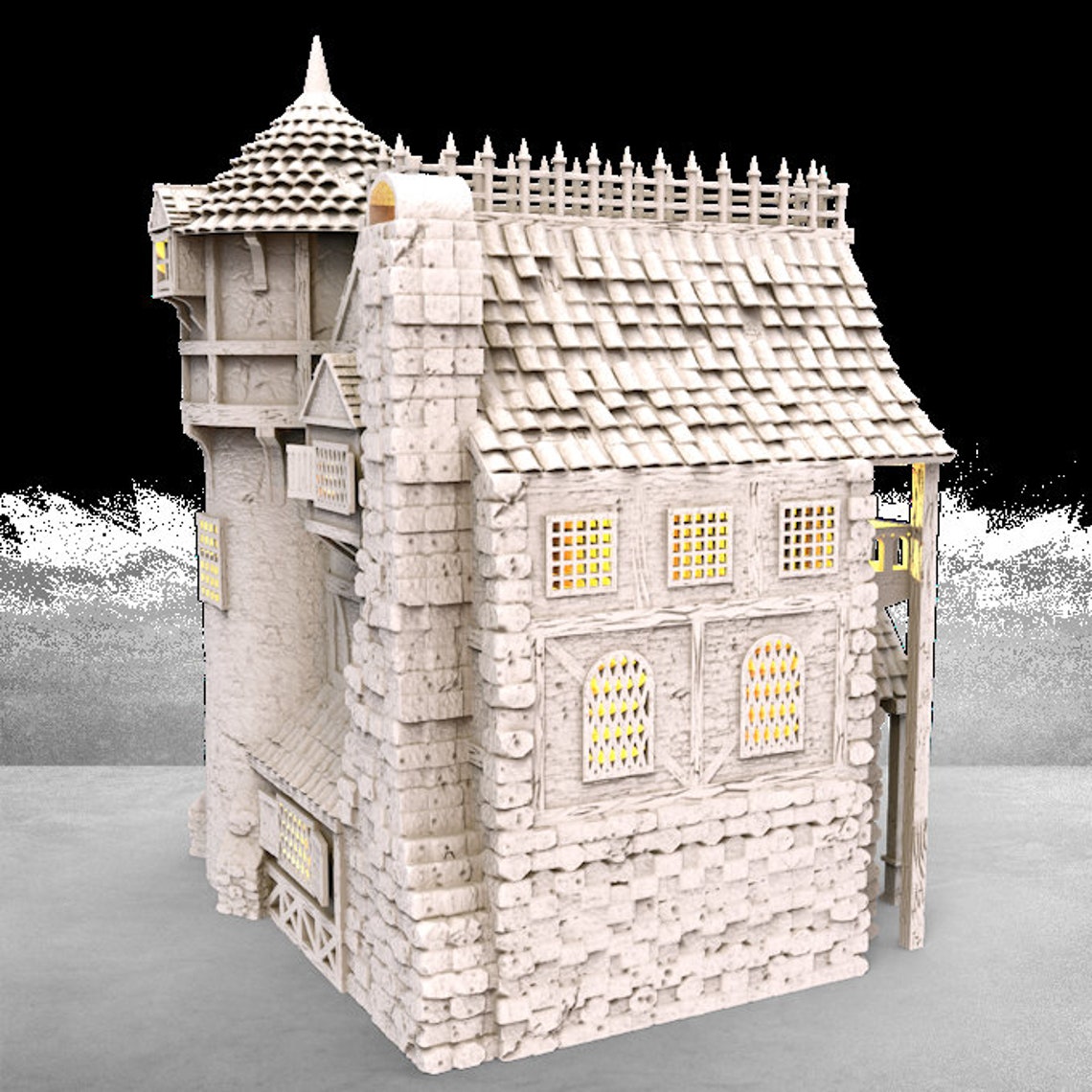 Tabletop RPG Terrain - City Guild Manor - Dungeons and Dragons ...