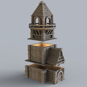 Tabletop RPG Terrain - Medieval City House Bundle - Dungeons and ...