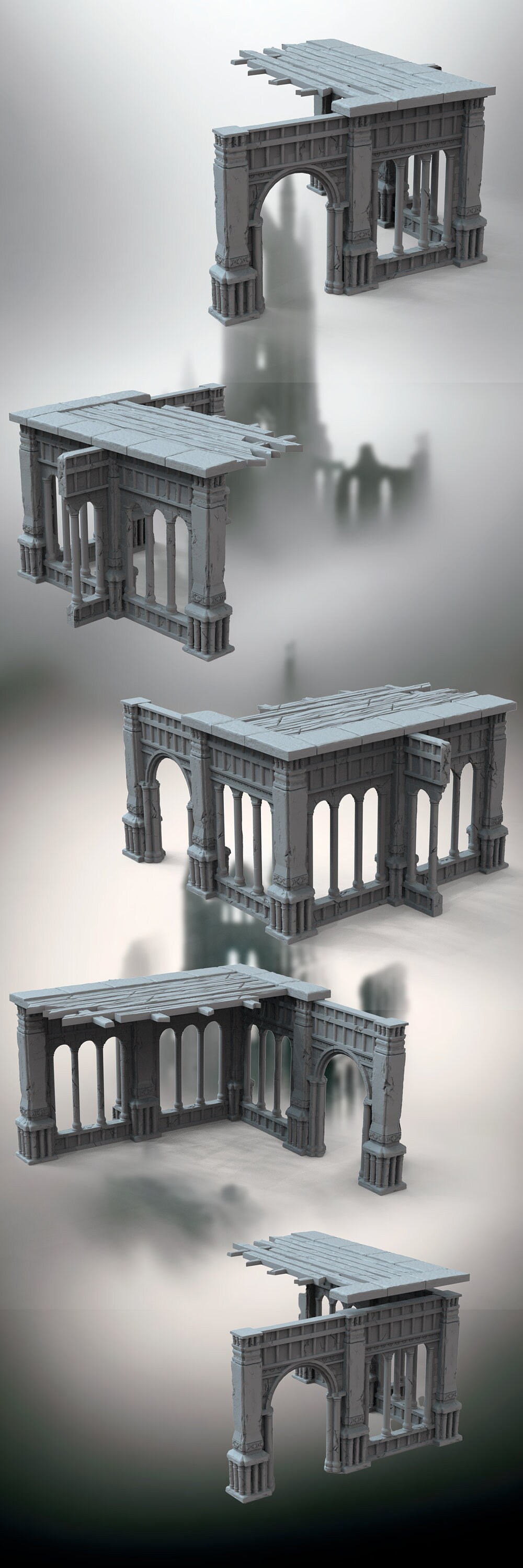 Tabletop RPG Terrain - Gothic Ruins - Dungeons and Dragons - Pathfinder ...