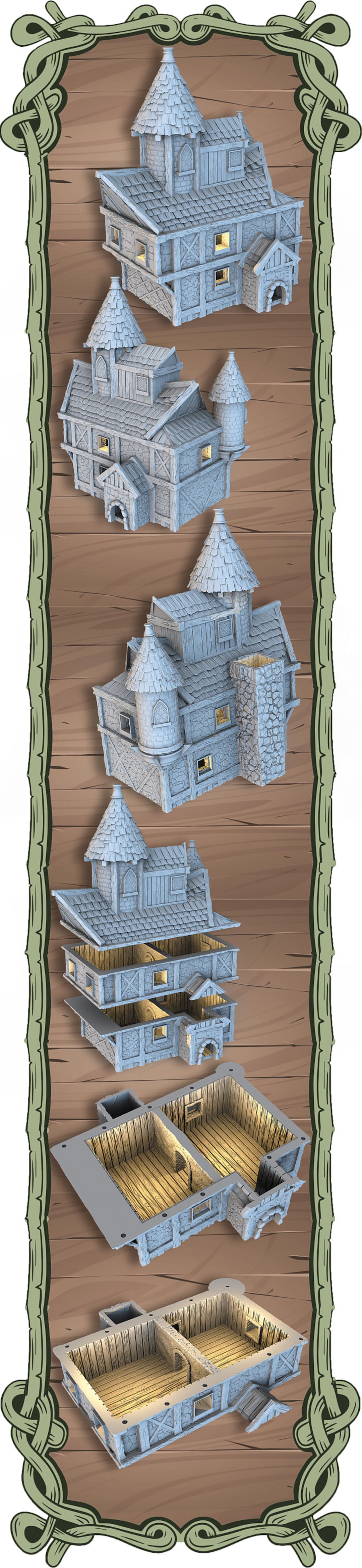 Tabletop RPG Terrain - Cozy Manor - Magic Shop - Dungeons and Dragons ...
