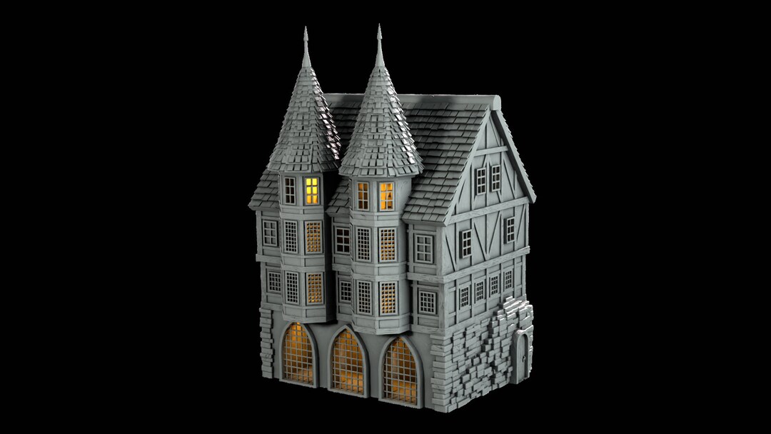 Tabletop RPG Terrain - Town House - Manor - Dungeons and Dragons - Pathfinder - Digital STL - Etsy