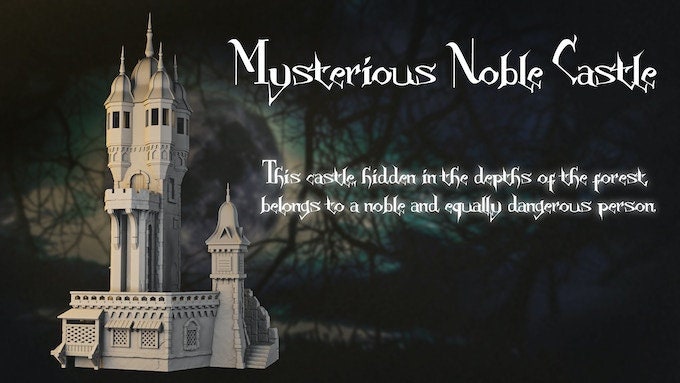 Tabletop RPG Terrain Noble Castle Dungeons and Dragons Pathfinder ...