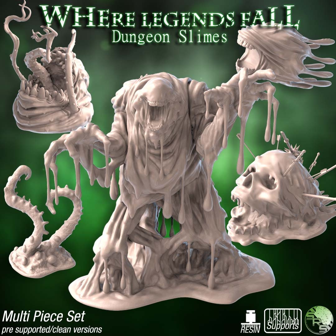 Fantasy Monsters Dungeon Slimes Variety of Size and Shapes Dnd5e ...