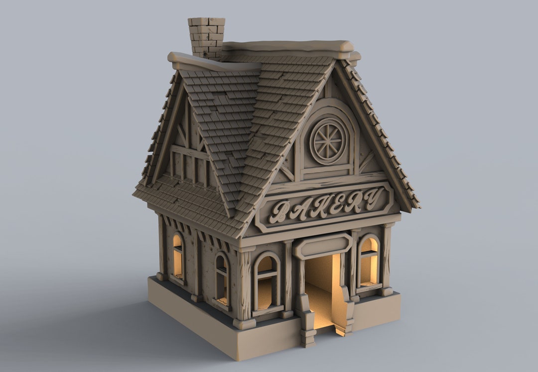 Tabletop RPG Terrain - Medieval City House - Dungeons and Dragons ...