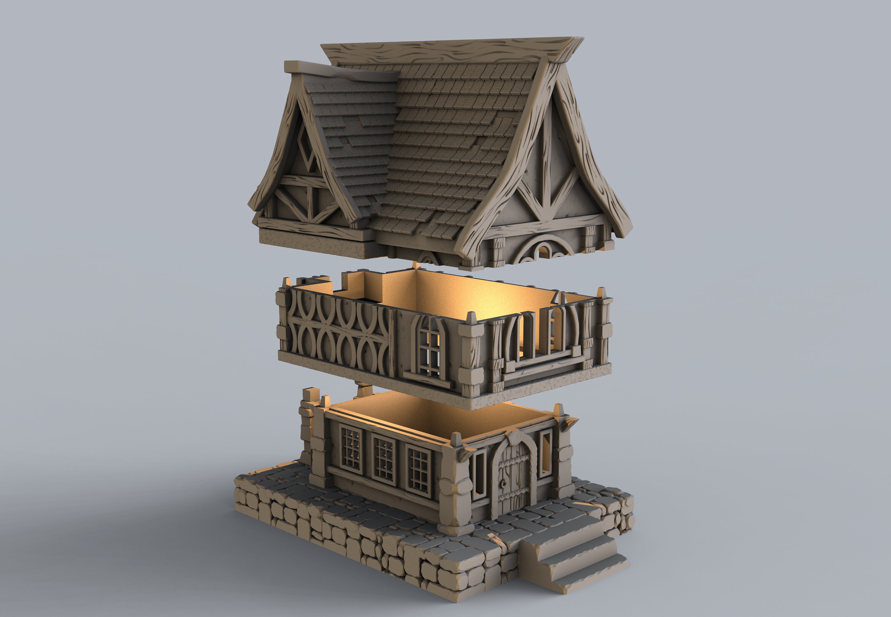 Tabletop RPG Terrain - Medieval City House Bundle - Dungeons and ...