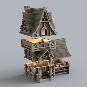 Tabletop RPG Terrain - Medieval City House Bundle - Dungeons and ...