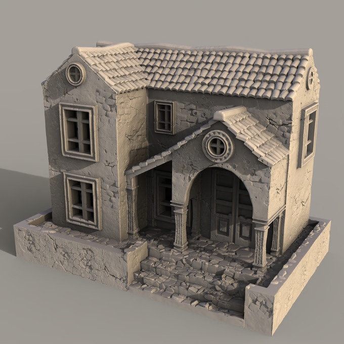 Tabletop RPG Terrain - Spanish Dwelling - Dungeons and Dragons ...