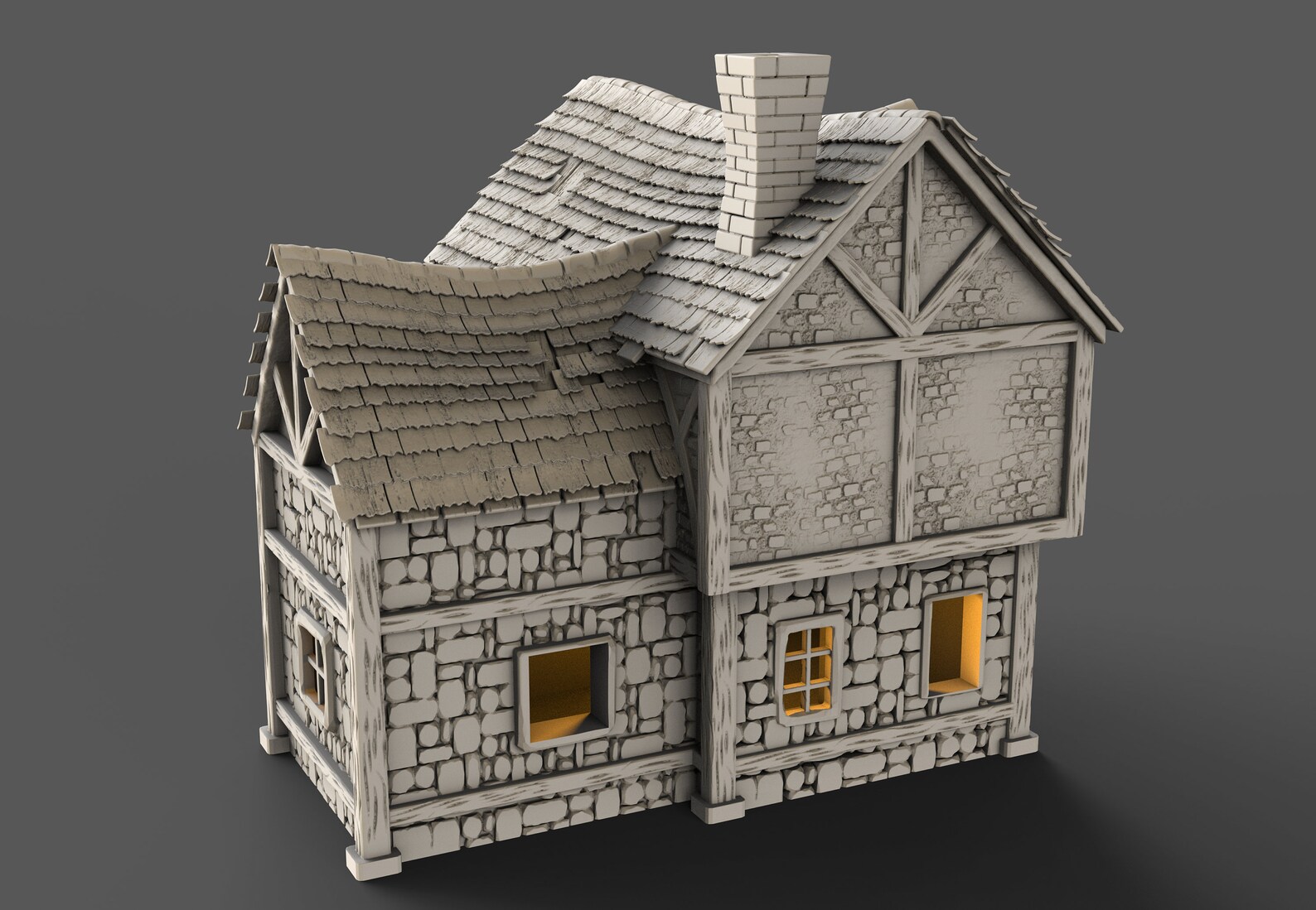Tabletop RPG Terrain - Medieval Country Farmhouse - Dungeons and ...