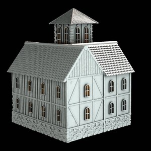 Tabletop RPG Terrain - Town House With Tower - Magic Shop - Dungeons ...