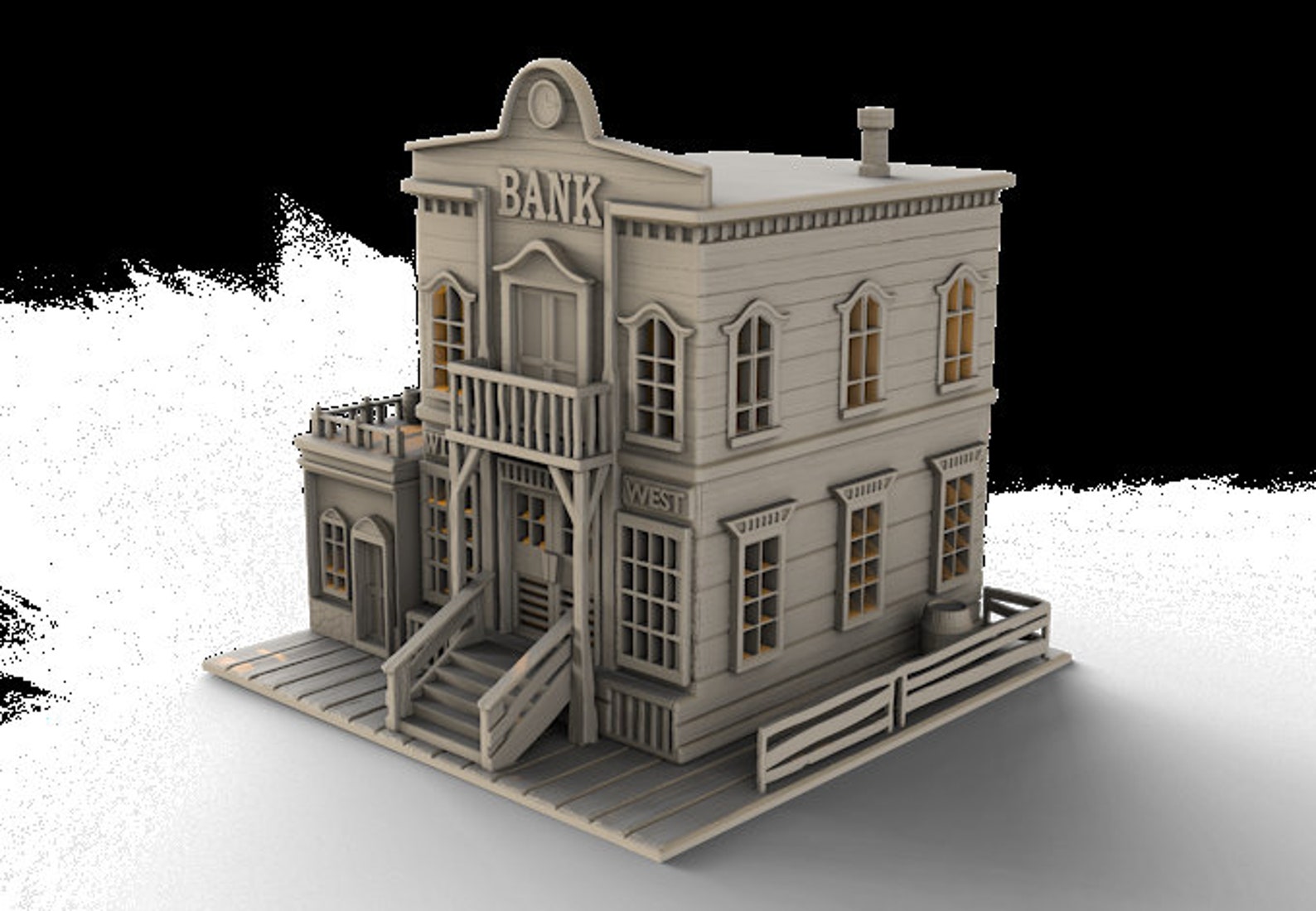 Tabletop RPG Terrain - Wild West Bank - Dungeons and Dragons ...