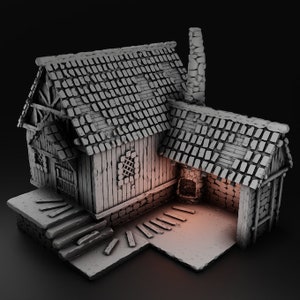 Tabletop RPG Terrain - Town Bakery - Dungeons and Dragons- Pathfinder ...