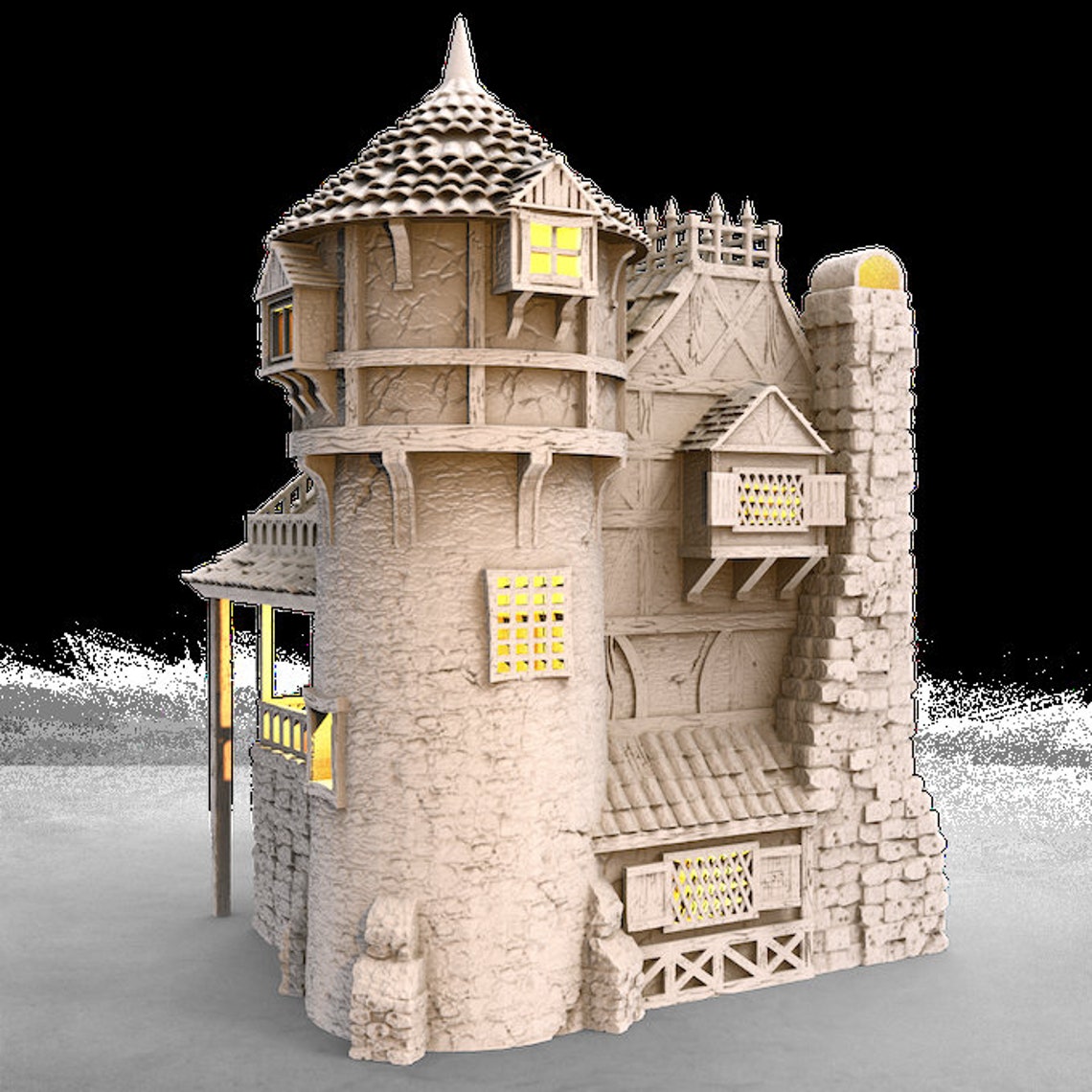 Tabletop RPG Terrain - City Guild Manor - Dungeons and Dragons ...