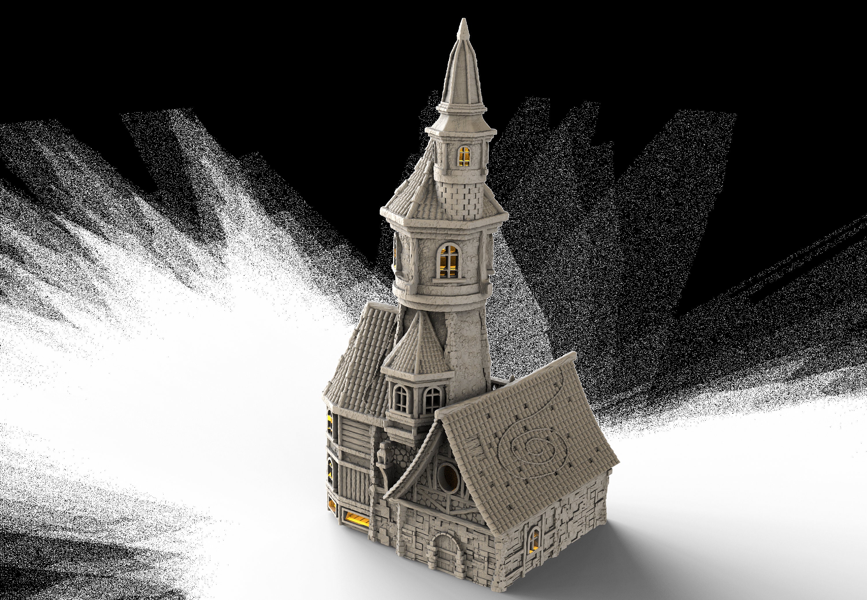 Tabletop RPG Terrain - Medieval Towering Inn - Dungeons and Dragons ...