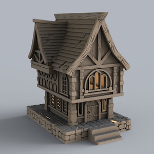 Tabletop RPG Terrain - Medieval City House - Dungeons and Dragons ...