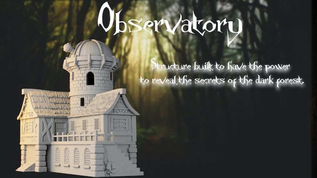 Tabletop RPG Terrain - Observatory - Dungeons and Dragons - Pathfinder ...