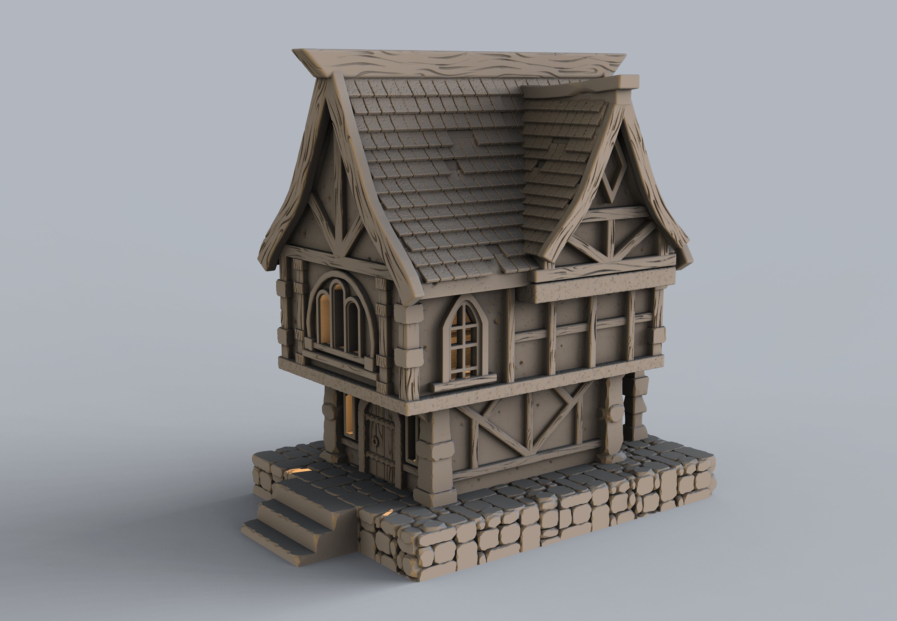 Tabletop RPG Terrain - Medieval City House - Dungeons and Dragons ...