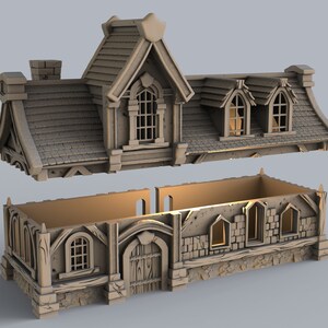 Tabletop RPG Terrain - Medieval City Inn - Dungeons and Dragons ...